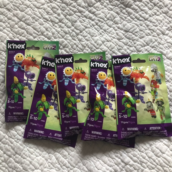 K’Nex | Toys | Knex Plants Vs Zombies 5 Blind Bag Lot | Poshmark